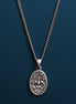 Holy Spirit Sterling Silver Medal Necklace for Men — WE ARE ALL SMITH