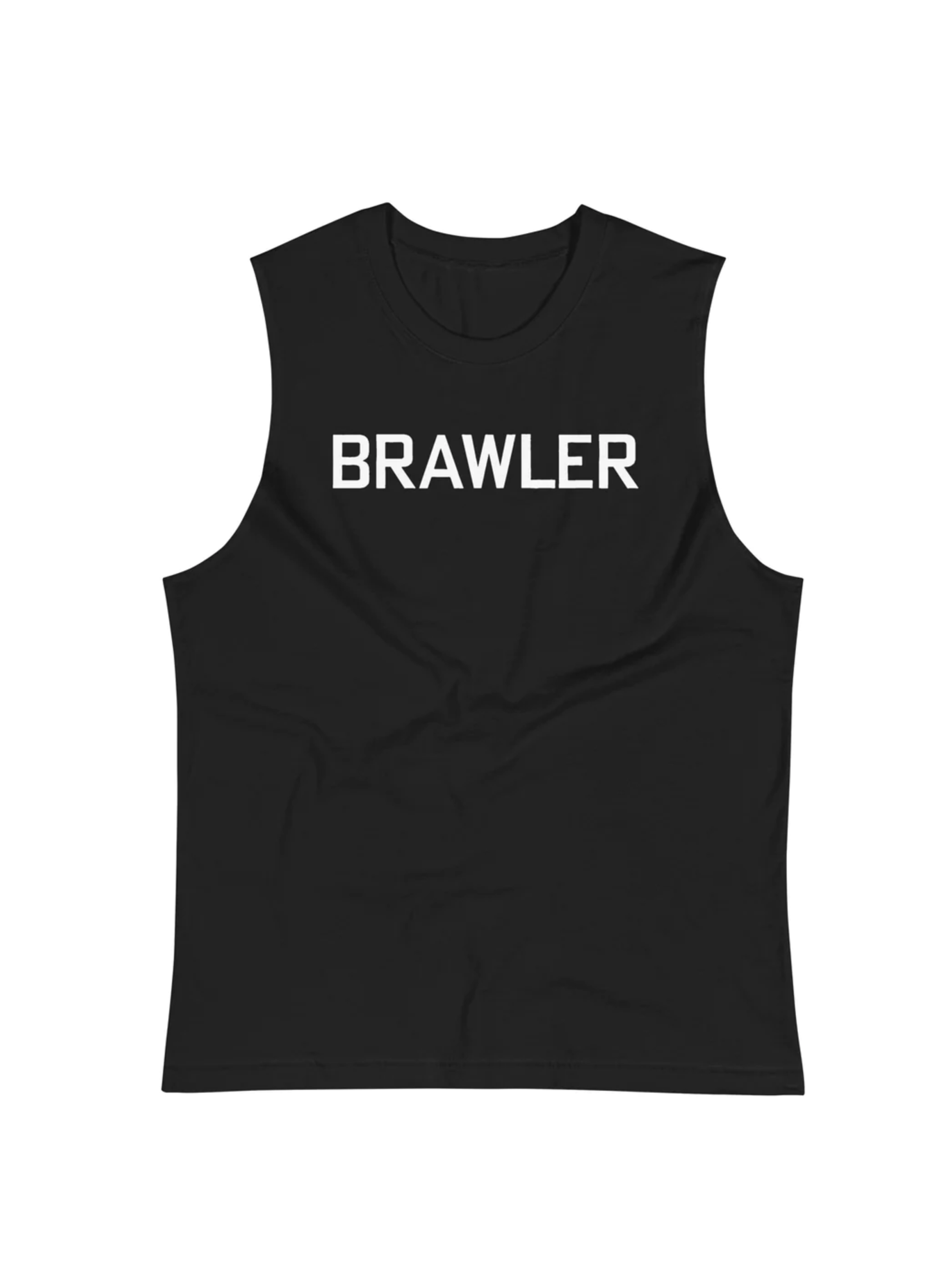 BRAWLER Black Muscle Shirt — WE ARE ALL SMITH