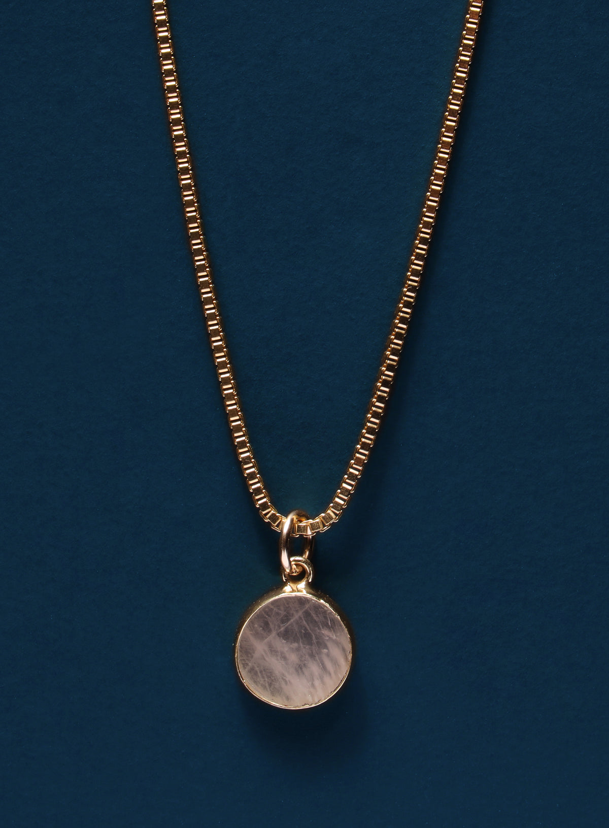 Rose Quartz Gemstone Necklace WE ARE ALL SMITH