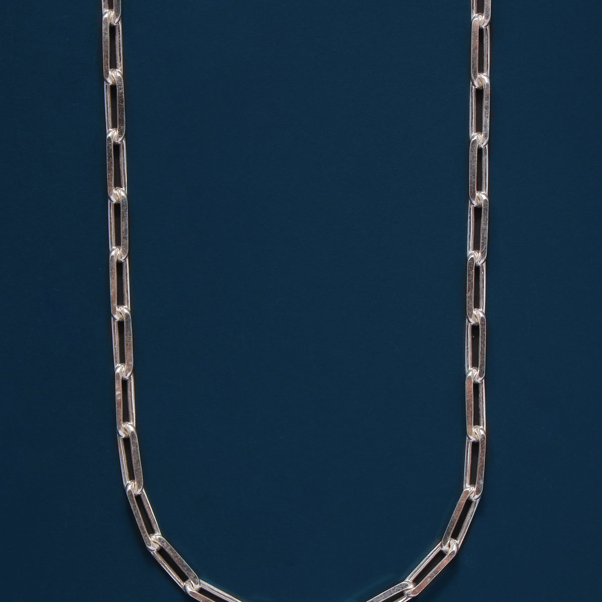 925 Sterling Silver Elongated Cable Chain Necklace for Men — WE ARE ALL ...