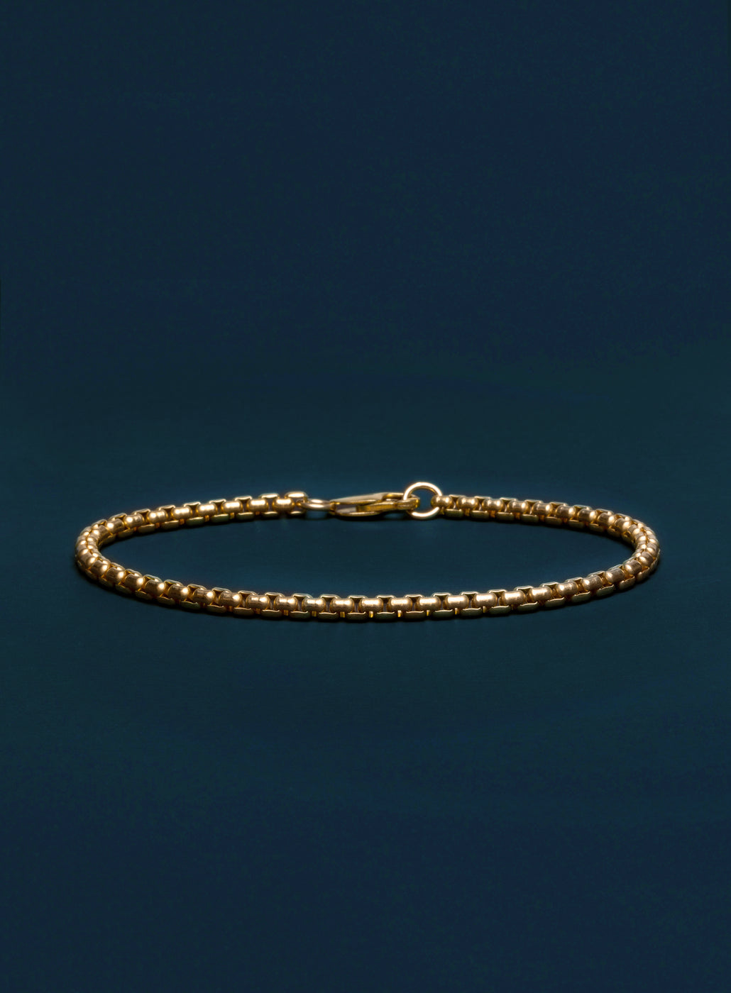 14k Gold Filled Venetian Round Box Chain Bracelet — WE ARE ALL SMITH