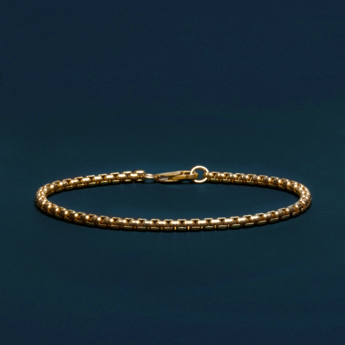 14k Gold Filled Venetian Round Box Chain Bracelet — WE ARE ALL SMITH