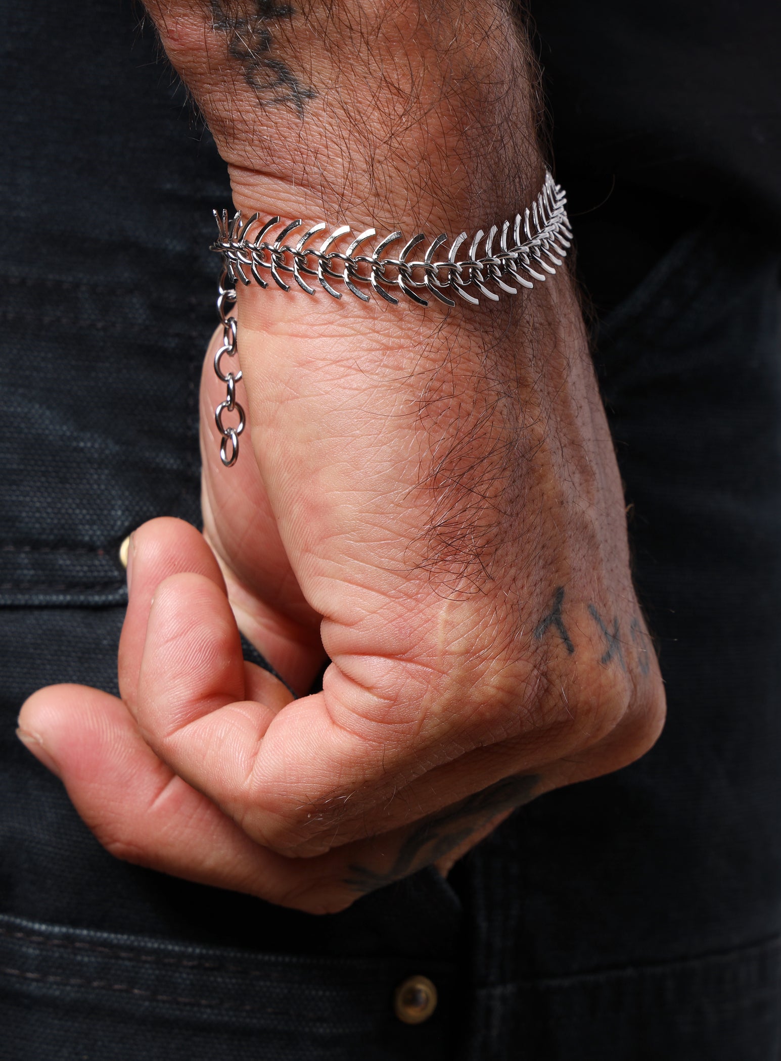 Waterproof Stainless Steel Spine Chain Bracelet — WE ARE ALL SMITH