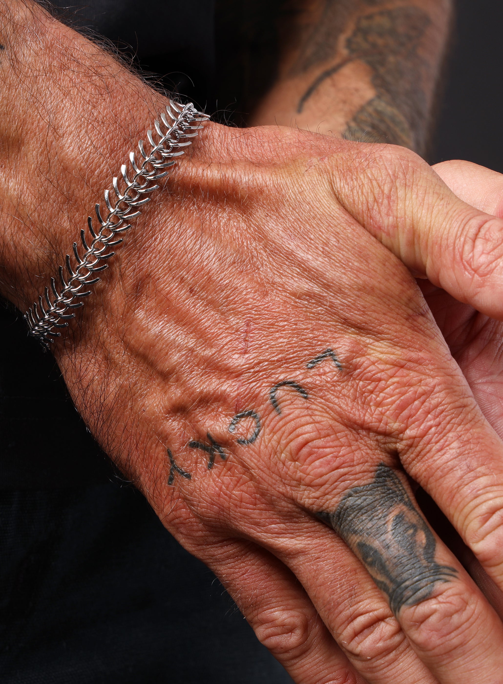 Waterproof Stainless Steel Spine Chain Bracelet — WE ARE ALL SMITH