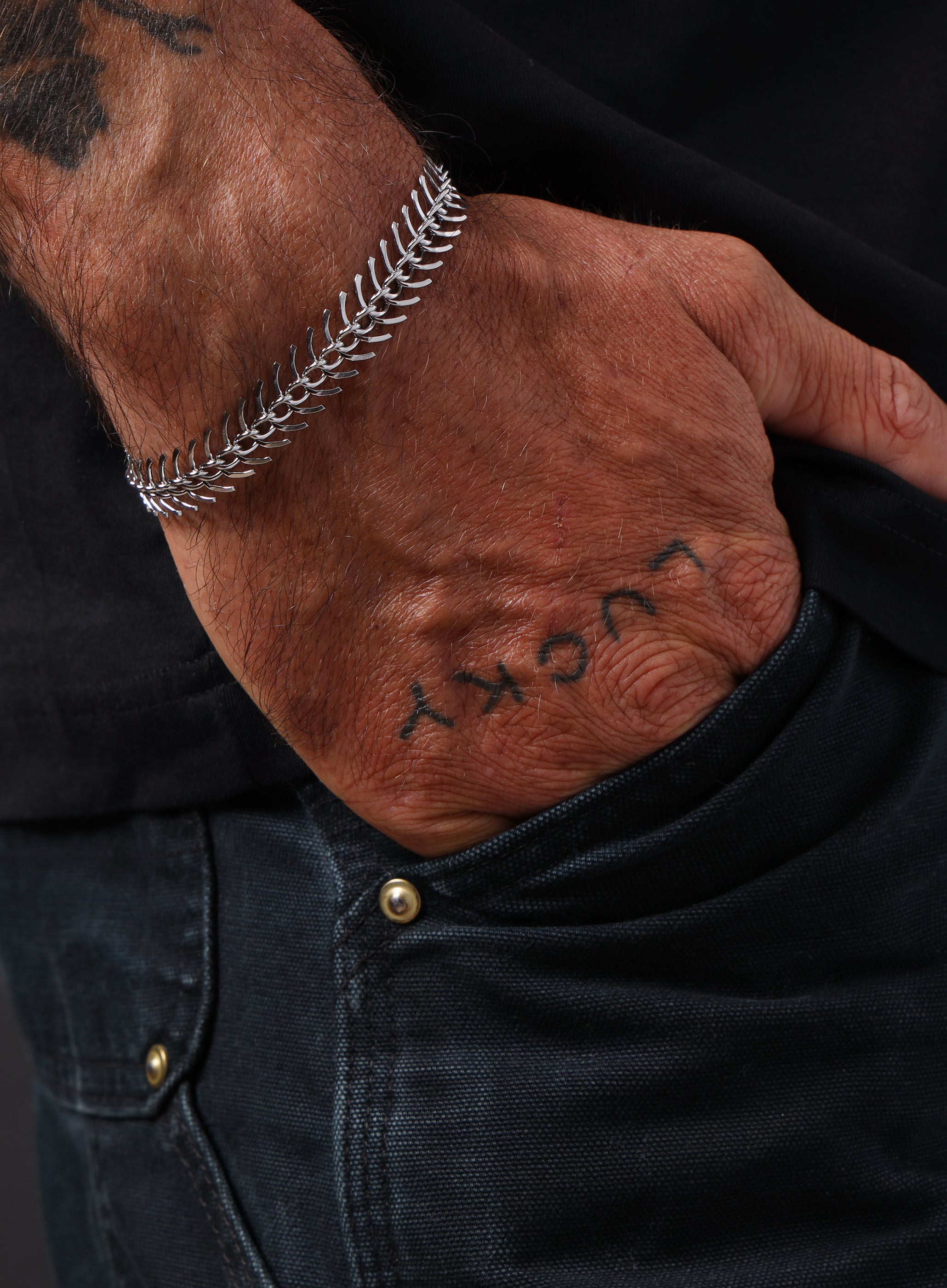 Waterproof Stainless Steel Spine Chain Bracelet — WE ARE ALL SMITH
