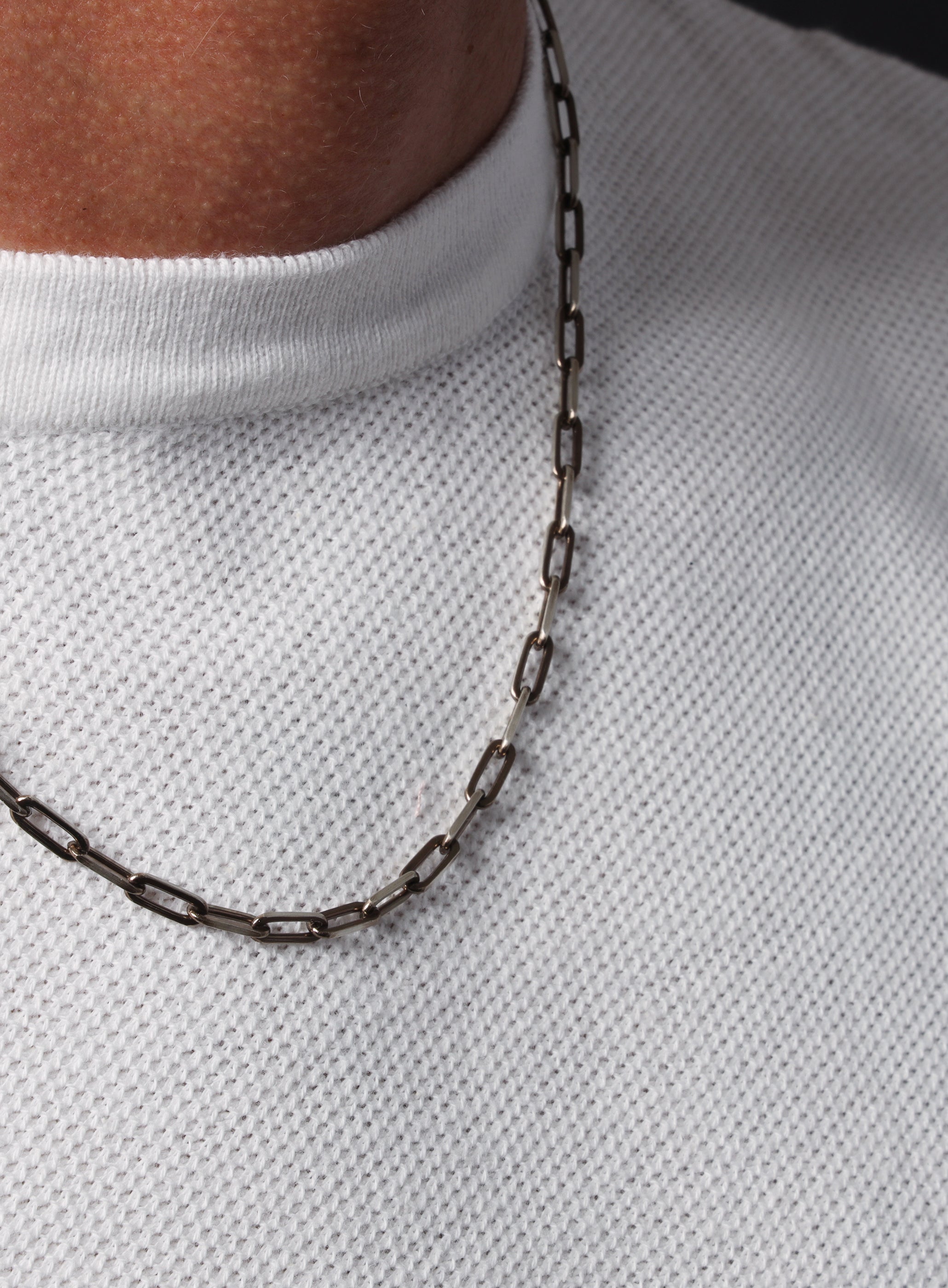14k Oxidized Vermeil "Chocolate" Gold Elongated Cable Chain — WE ARE ...