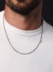 Elongated Cable "Chocolate" Vermeil Gold Chain Necklace for Men — WE ...
