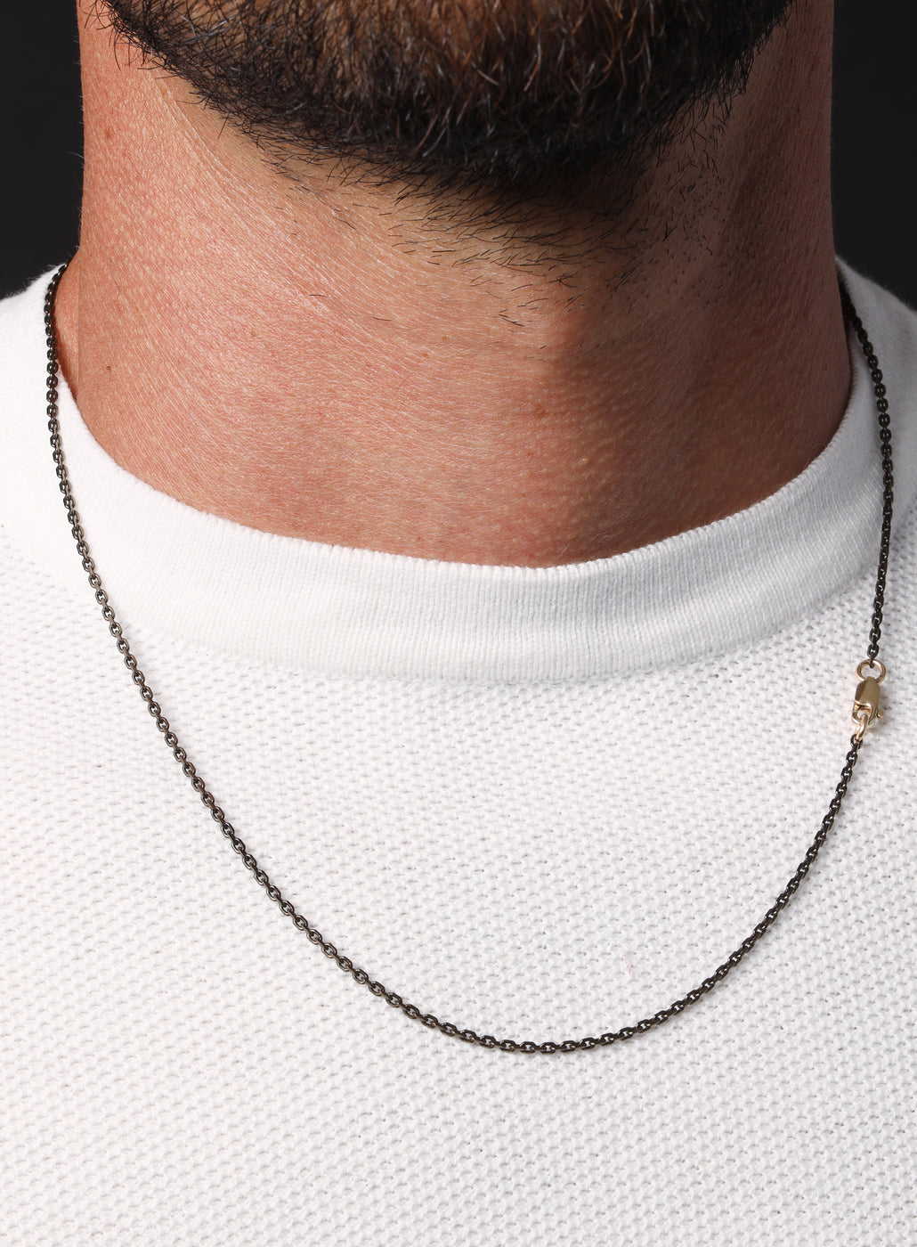 "Chocolate" Vermeil Gold Cable Chain Necklace for Men — WE ARE ALL SMITH