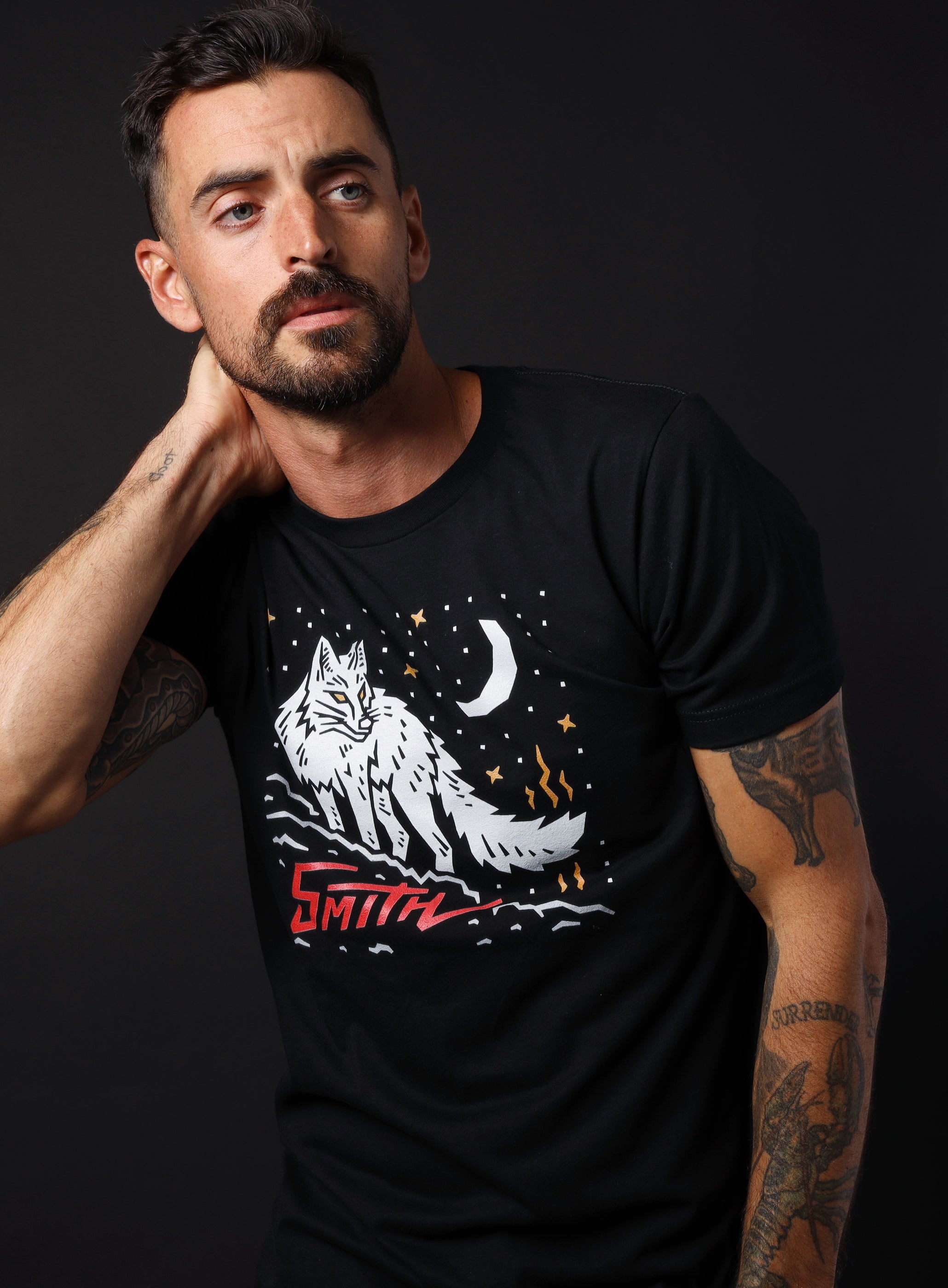 Smith Wolf Black Short Sleeve Unisex t-shirt — WE ARE ALL SMITH