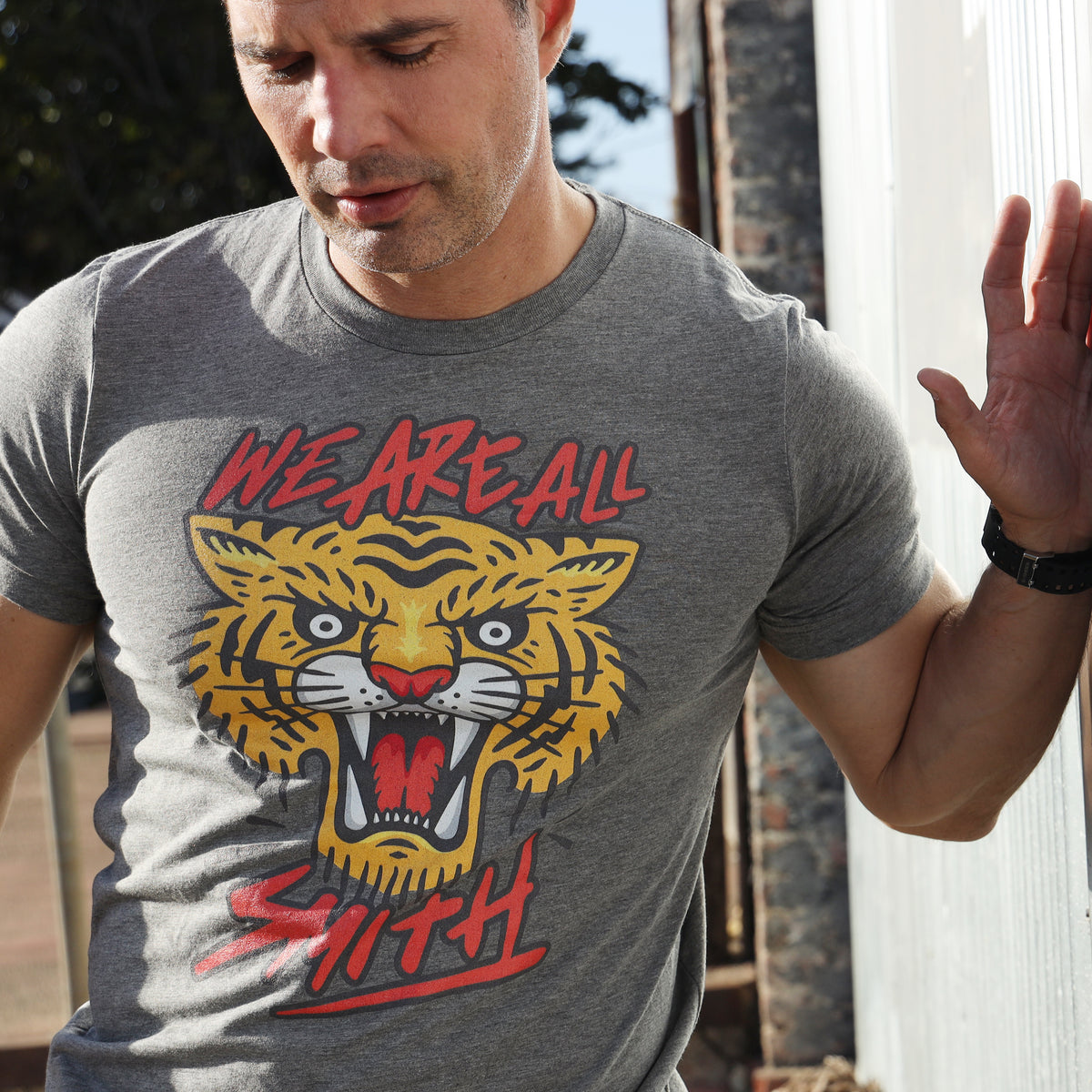 We Are All Smith Tiger Gray Short sleeve t-shirt — WE ARE ALL SMITH