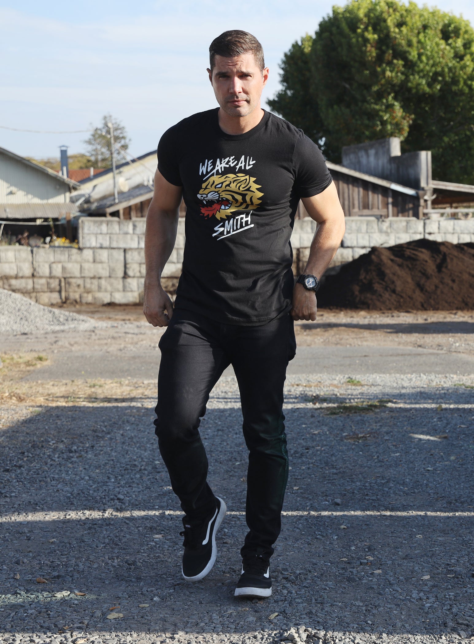 We Are All Smith Tiger Short Sleeve Black Unisex t-shirt — WE ARE ALL SMITH