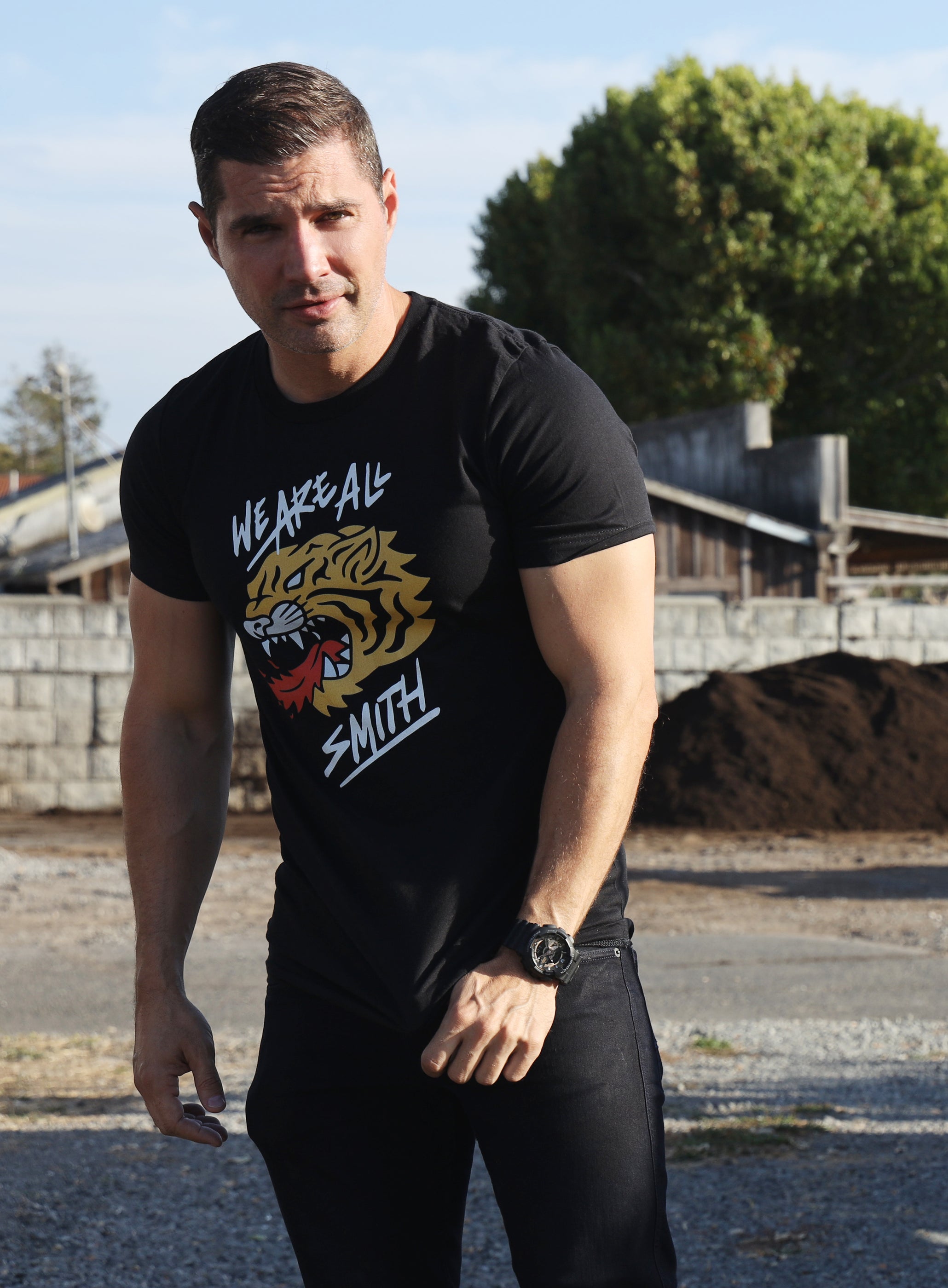 We Are All Smith Tiger Short Sleeve Black Unisex t-shirt — WE ARE ALL SMITH