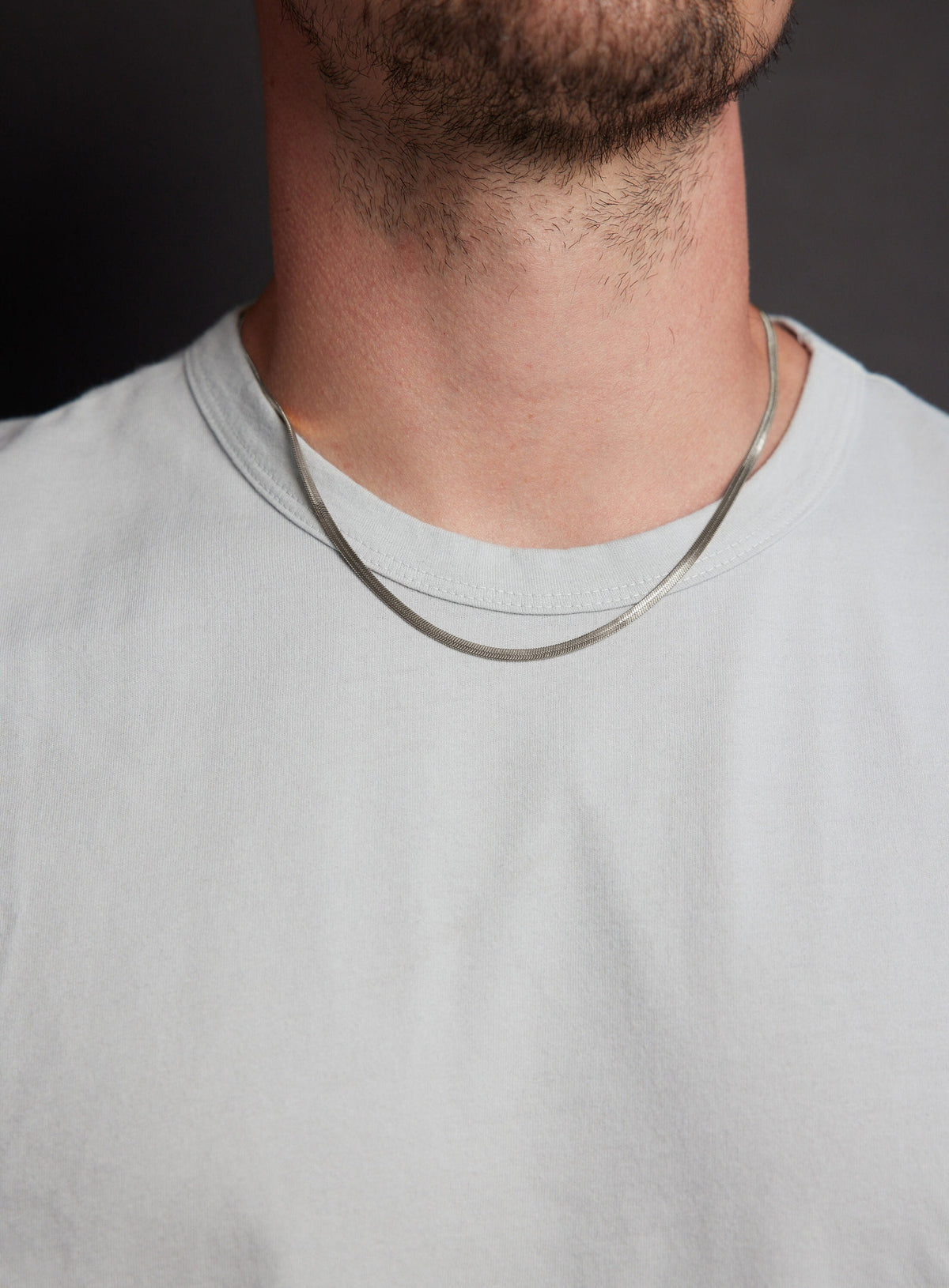 Waterproof 3mm sleek Herringbone Snake Style Chain Necklace — WE ARE ...