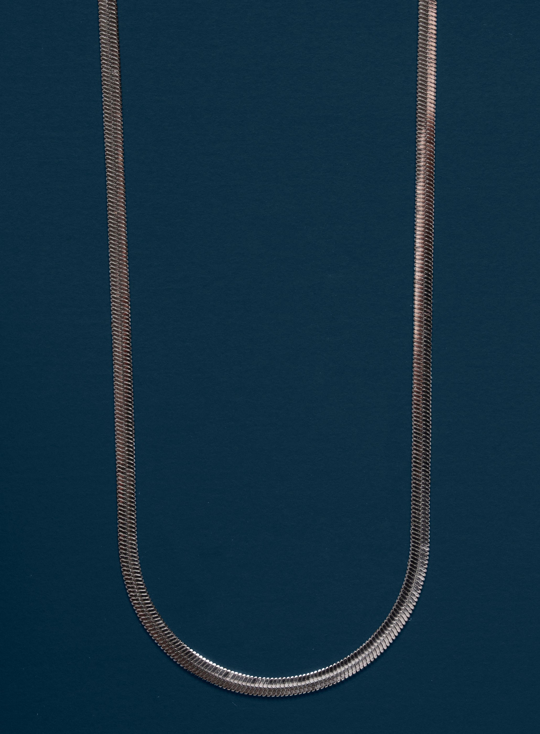 Waterproof 3mm sleek Herringbone Snake Style Chain Necklace — WE ARE ...
