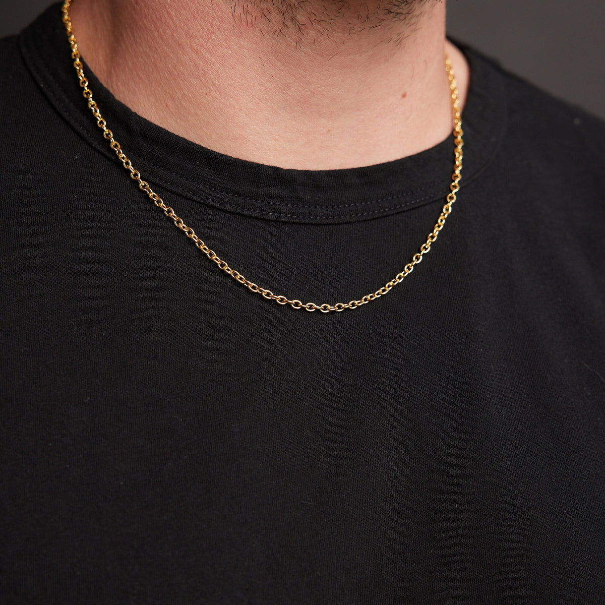 Mens 3mm Classic Cable Chain Necklace — WE ARE ALL SMITH