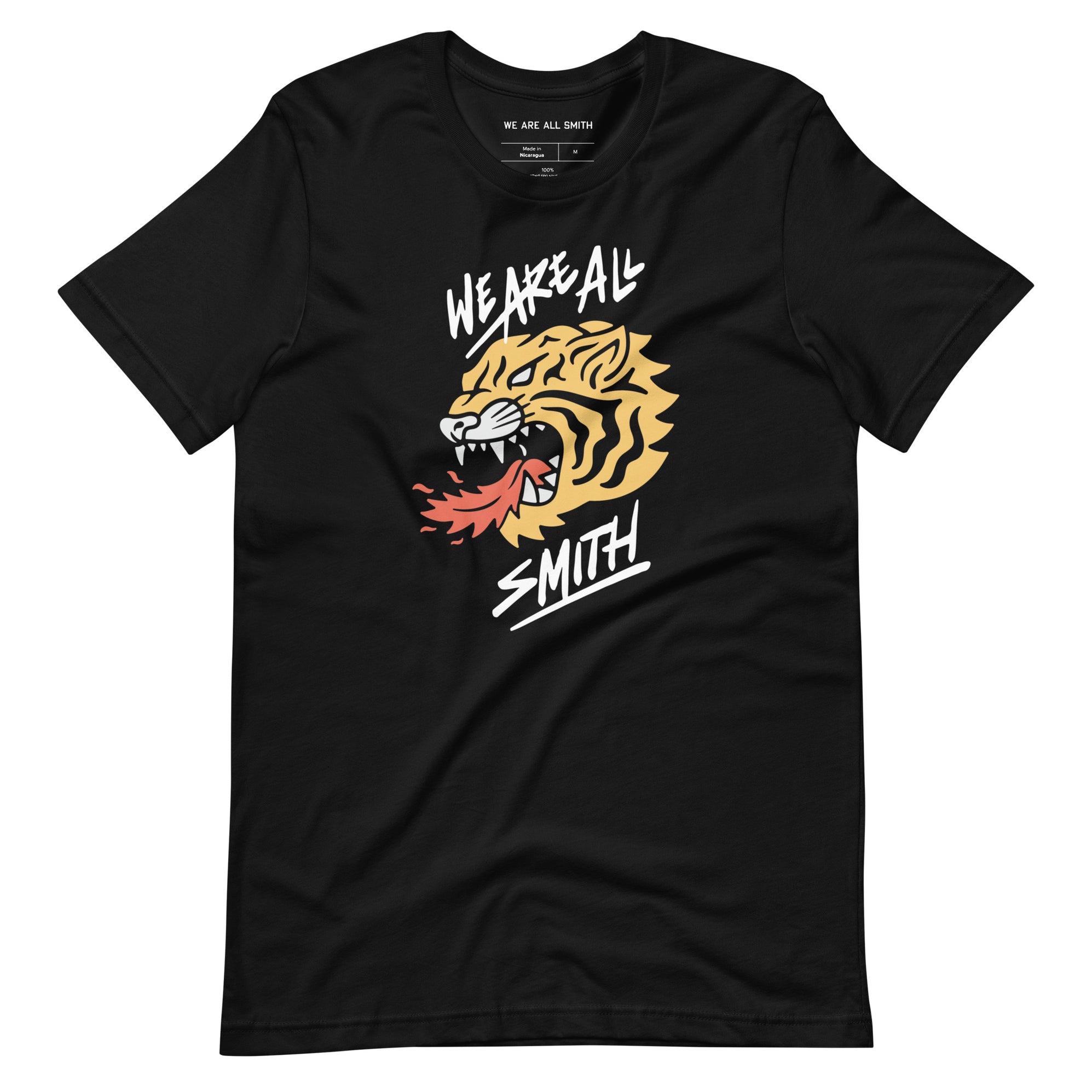 We Are All Smith Tiger Short Sleeve Black Unisex t-shirt — WE ARE ALL SMITH
